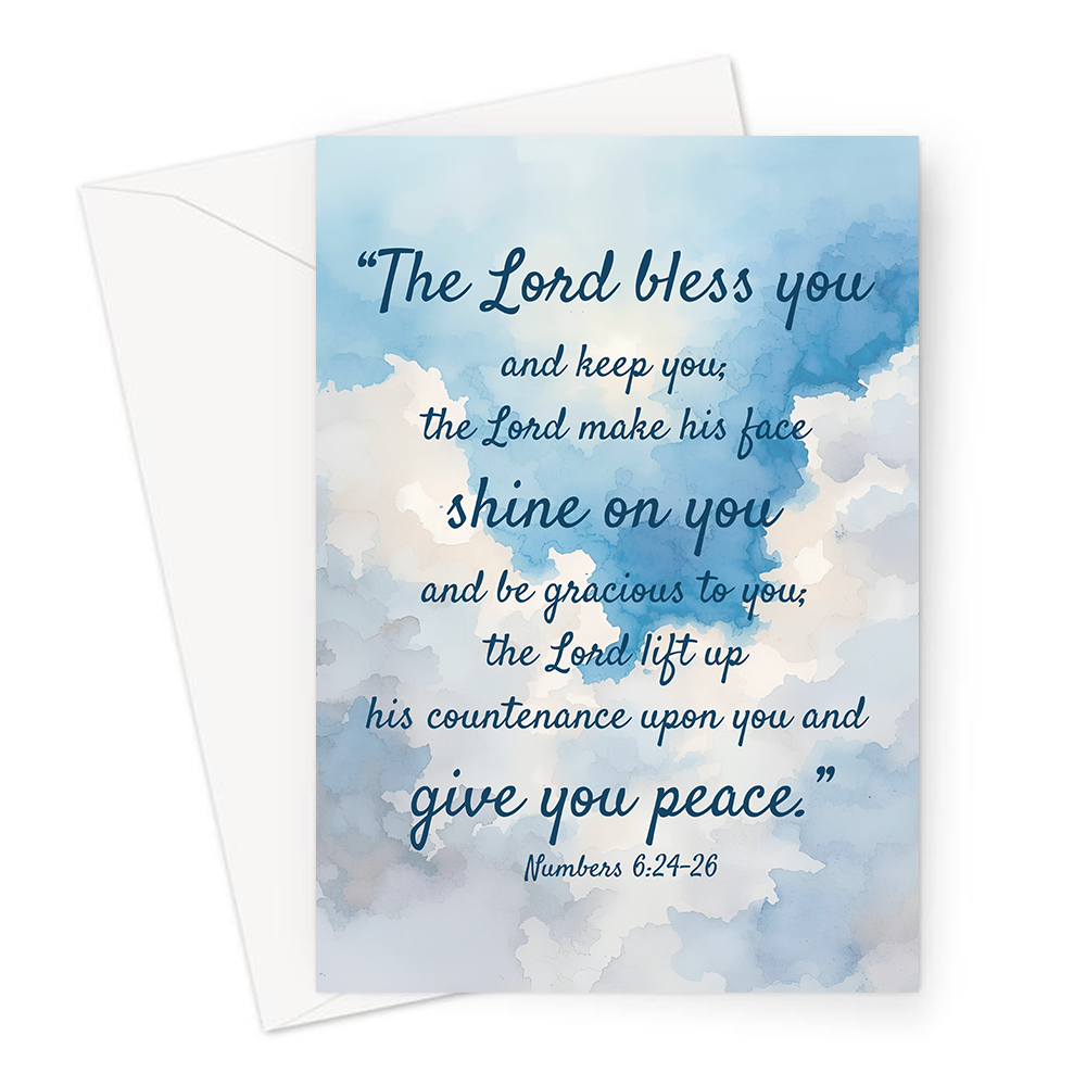 The Lord Bless you...Numbers 6:24-26 Greeting Card | Lord's Guidance