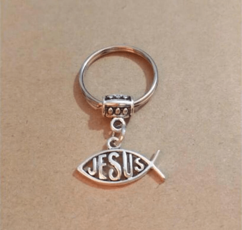 Bulk Set of 20 Christian Ichthys Symbol Keyrings | Religious Symbolism ...