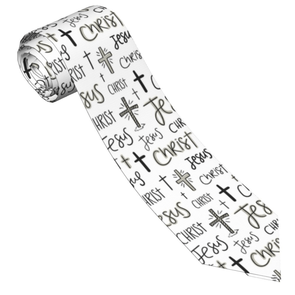 Christian Symbols and Words Necktie | Religious Symbolism Neck Tie ...